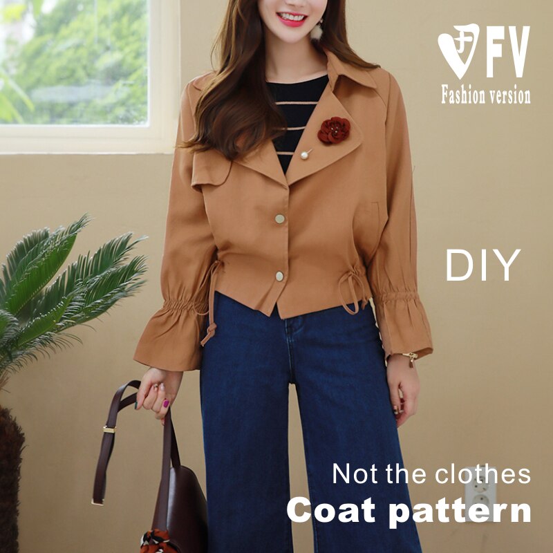 Ladies Outer Pattern Lapel Collar Short Top Jacket... – Grandado