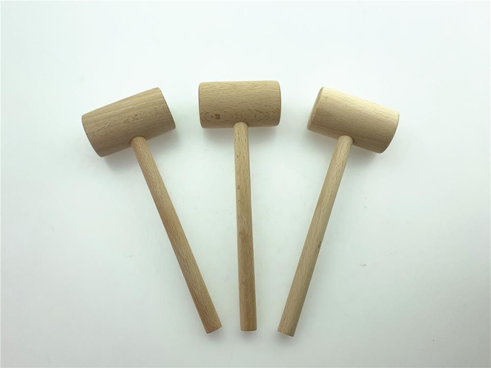 Wooden Hammer Round Head Wooden Hammer Solid Wood ... – Vicedeal