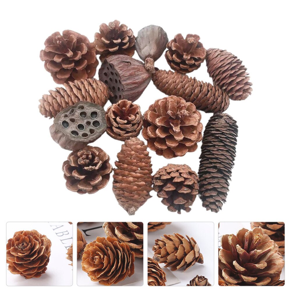 1 Set Xmas Pine Cone Decor DIY Dry Branches Handma... – Vicedeal