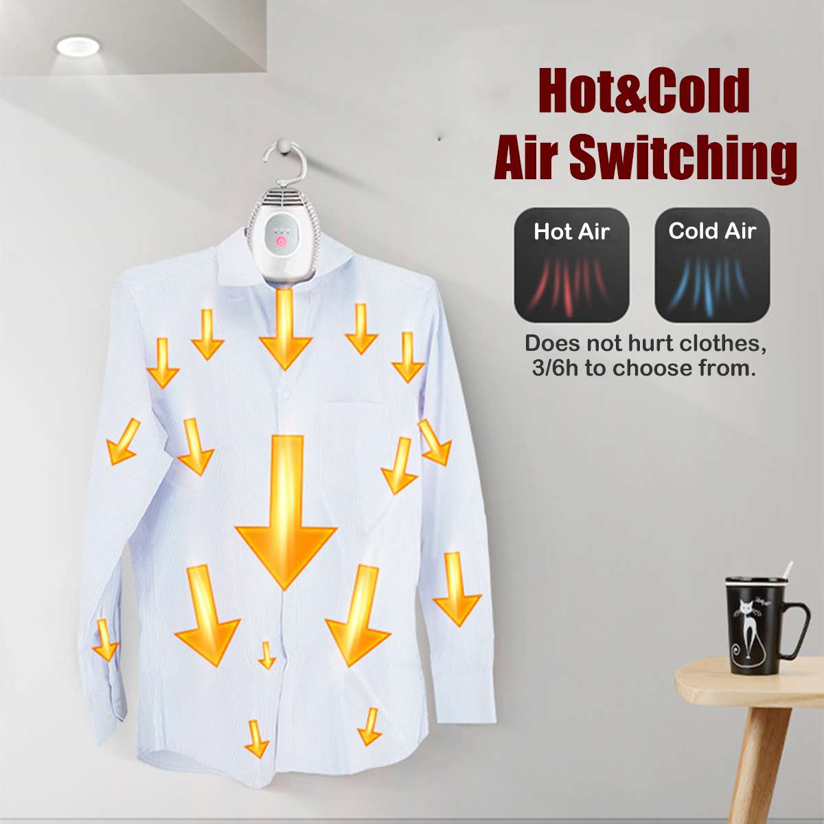 220V Portable Electric Clothes Drying Rack Folding... – Grandado