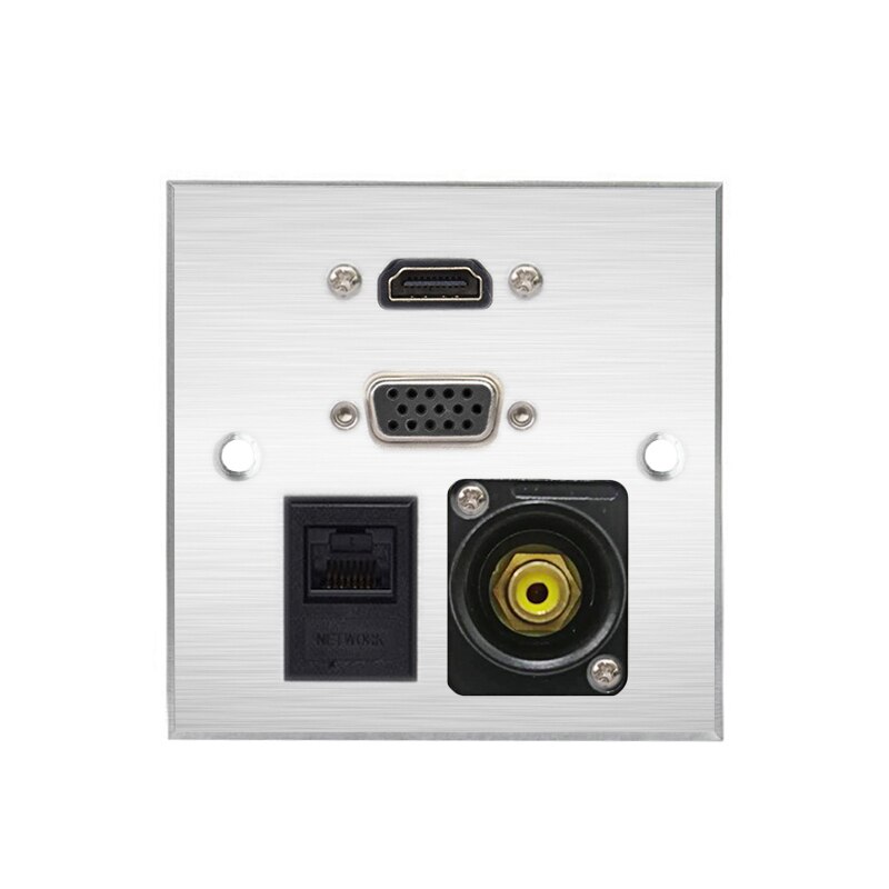 Aluminium Alloy Panel 86 Socket Vga Hdmi 3pin Xlr ... – Vicedeal