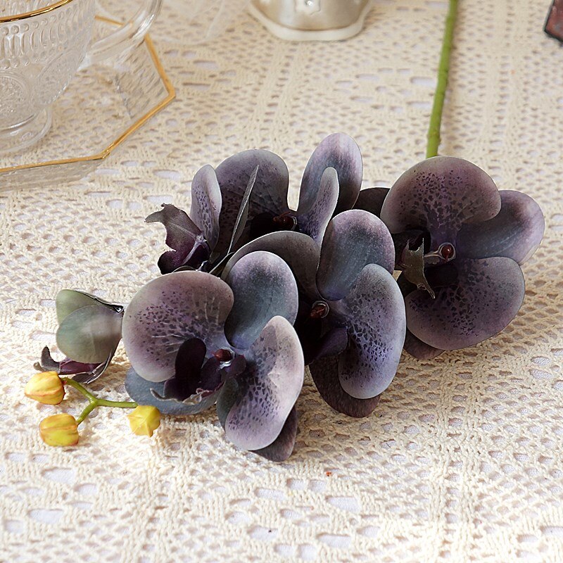 Black Grey orchid branch living room decoration ar... – Grandado