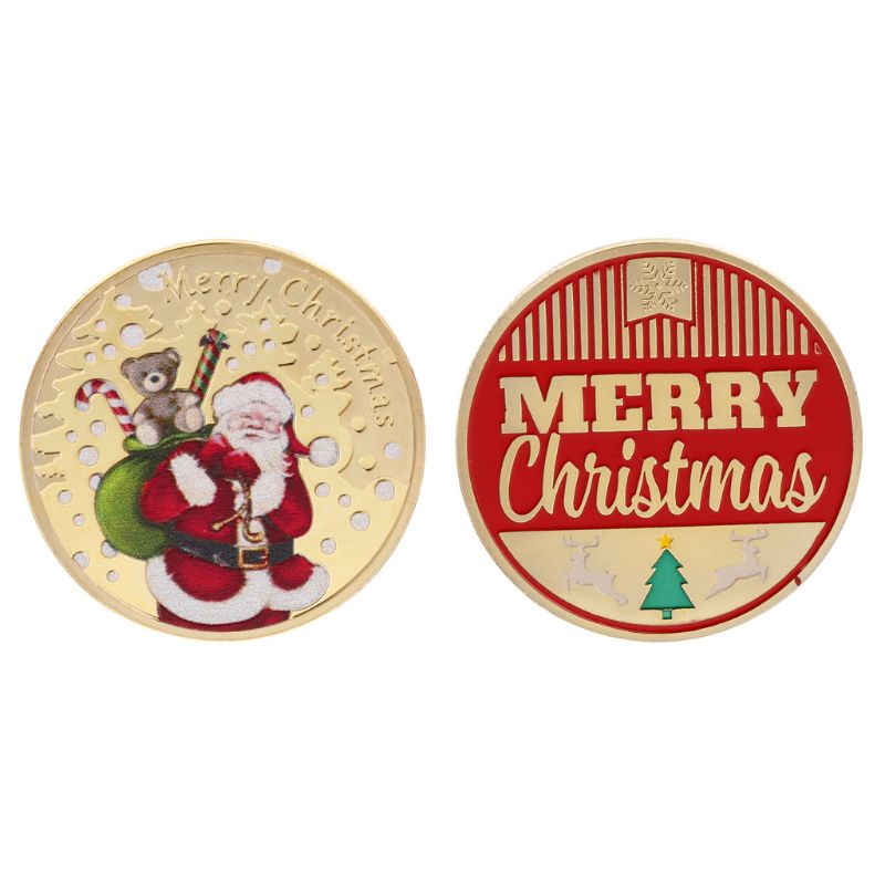 Christmas Commemorative Coin Santa Claus Souvenir ... – Vicedeal