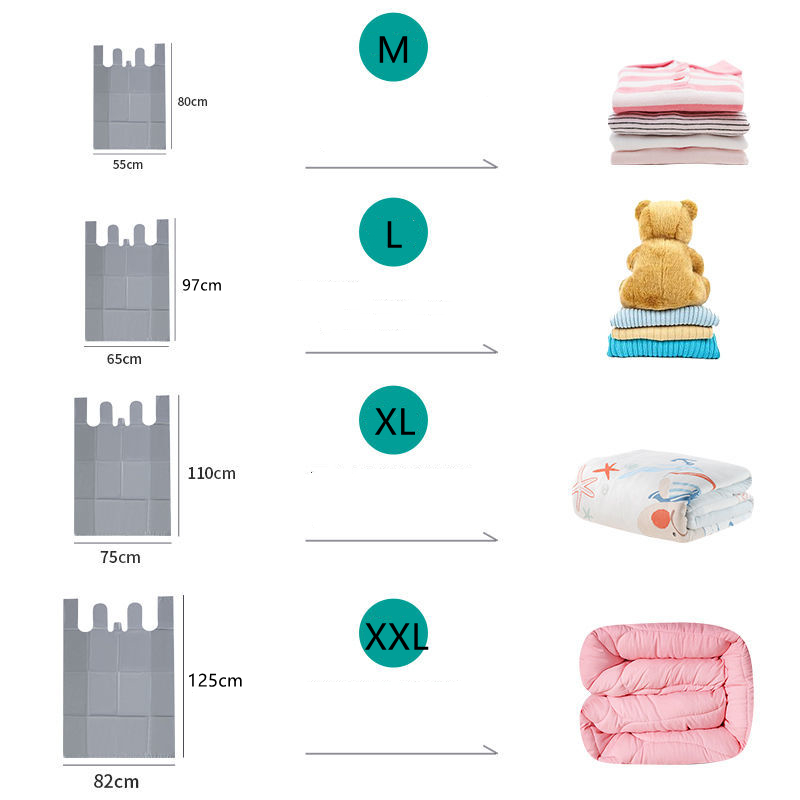 10 Pcs/Lot Oversized Quilt Packing Plastic Bag Mov... – Grandado