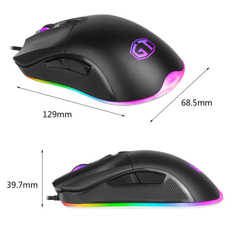 Delux M626 PMW3325 Wired Mouse One-piece Optical P... – Vicedeal