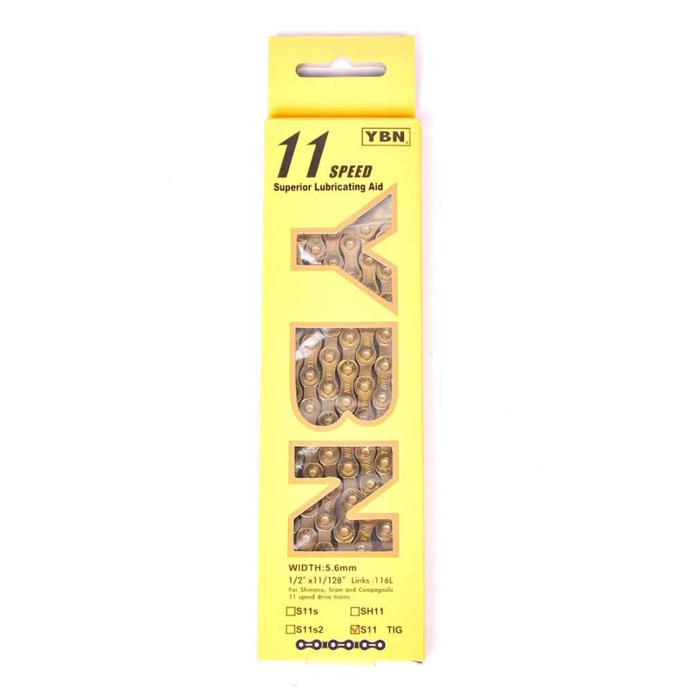 YBN Bicycle Chain Ultralight 9 10 11 Speed SLR Gol... – Grandado