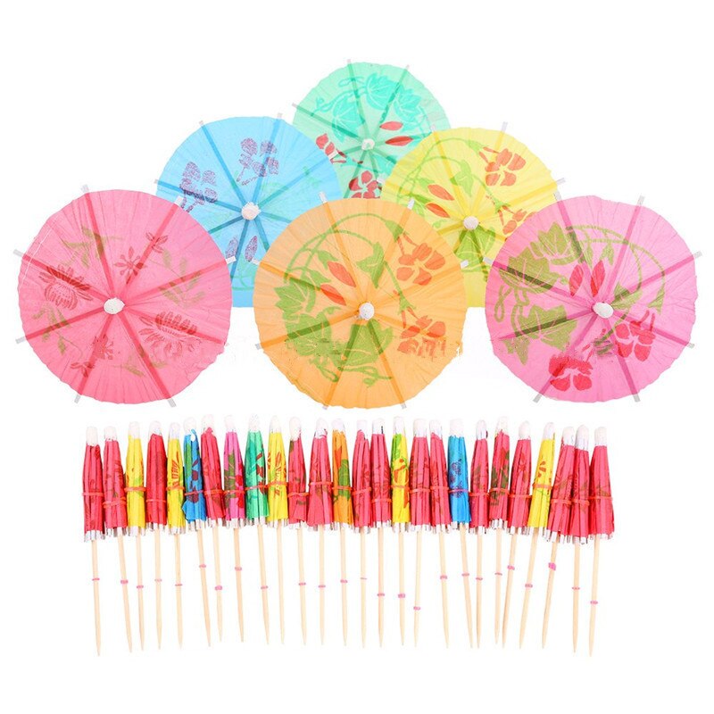 10pcs 10cm Mini Paper Umbrellas Toothpick Cocktail... – Grandado