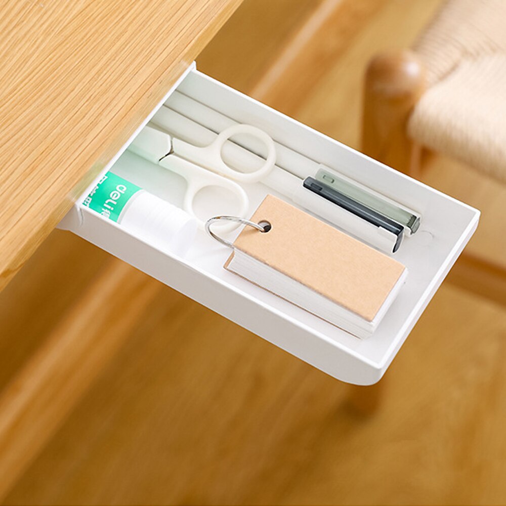 Under Desk Storage Rack Adhesive Shool Home Office... – Vicedeal