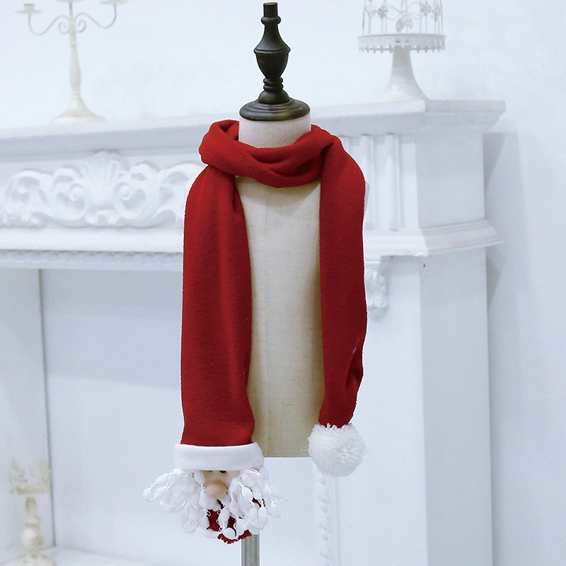 Christmas scarves Santa Claus Snowmen and Bear Sof... – Grandado