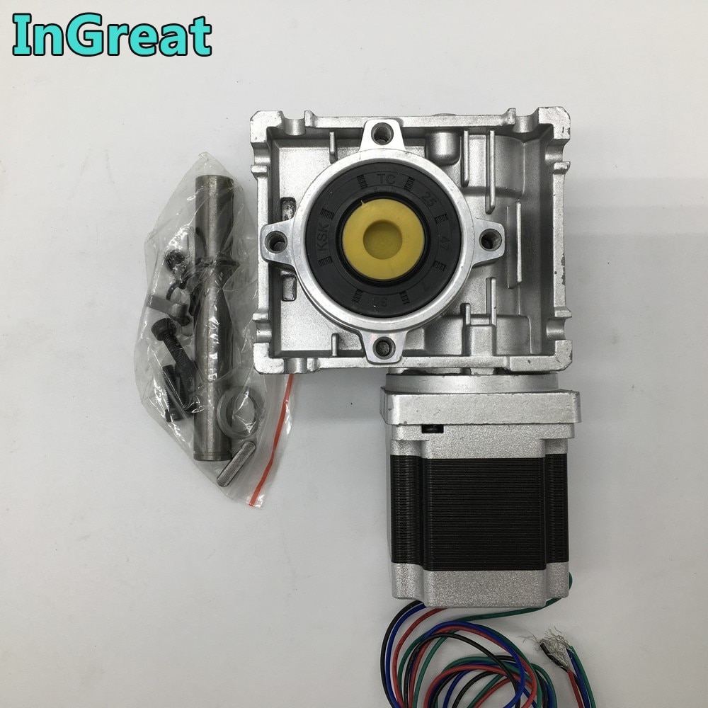 Nema23 Stepper Motor w/Worm Gearbox RV030 Speed Re... – Grandado