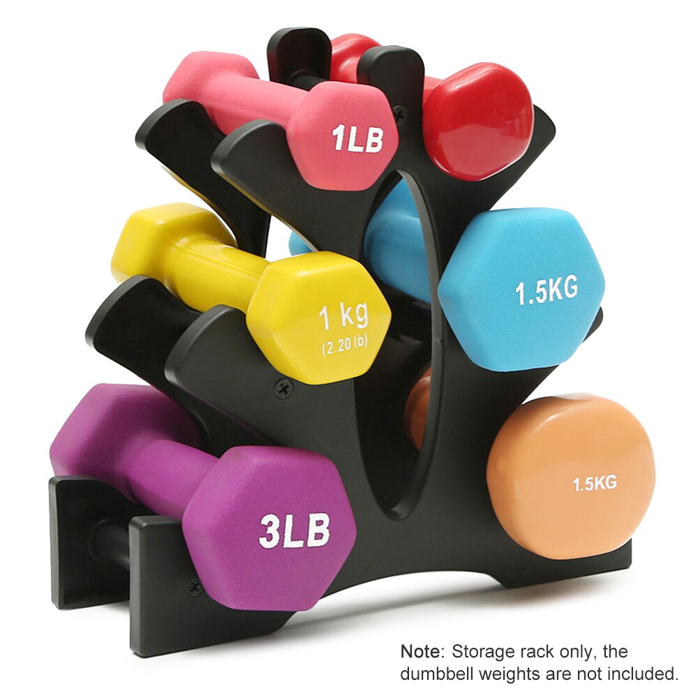 3-Tier Dumbbell Storage Rack Weight Lifting Stand ... – Vicedeal
