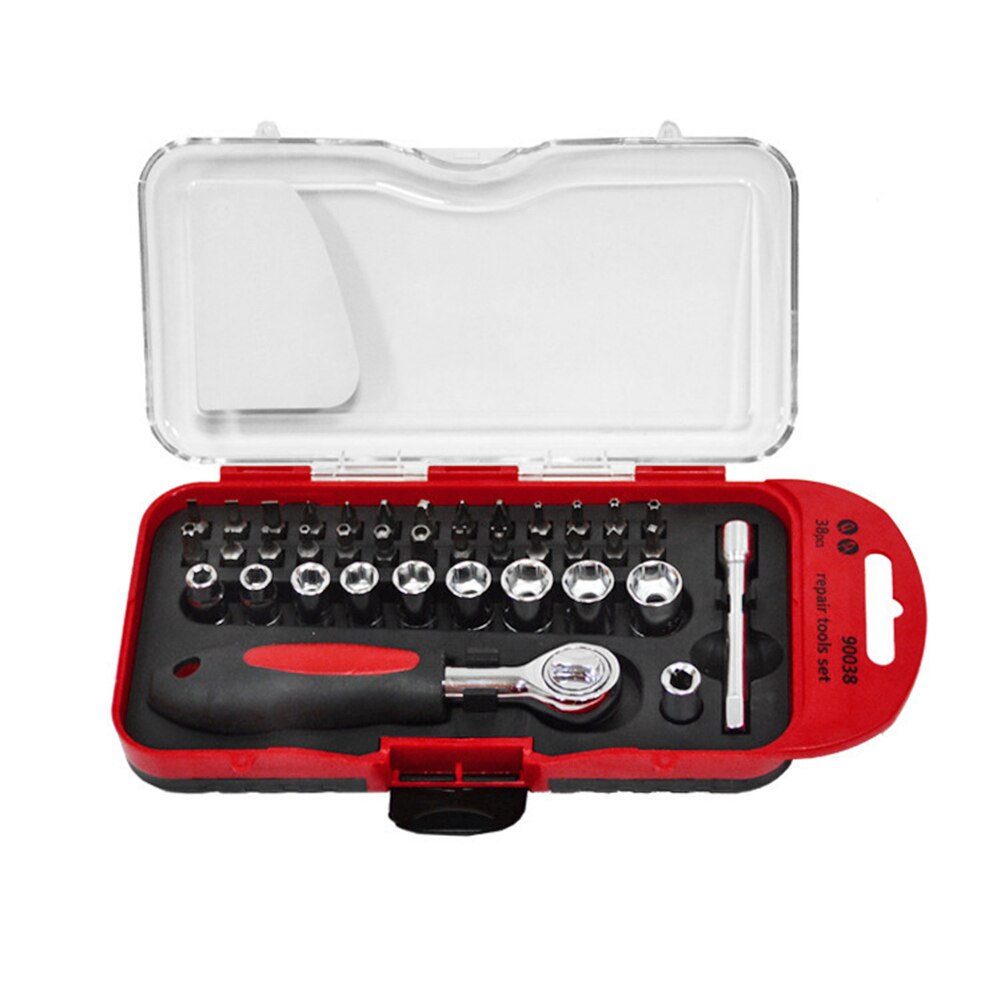 38pcs Mini Ratchet Wrench Set Socket Wrench Spanne... – Vicedeal