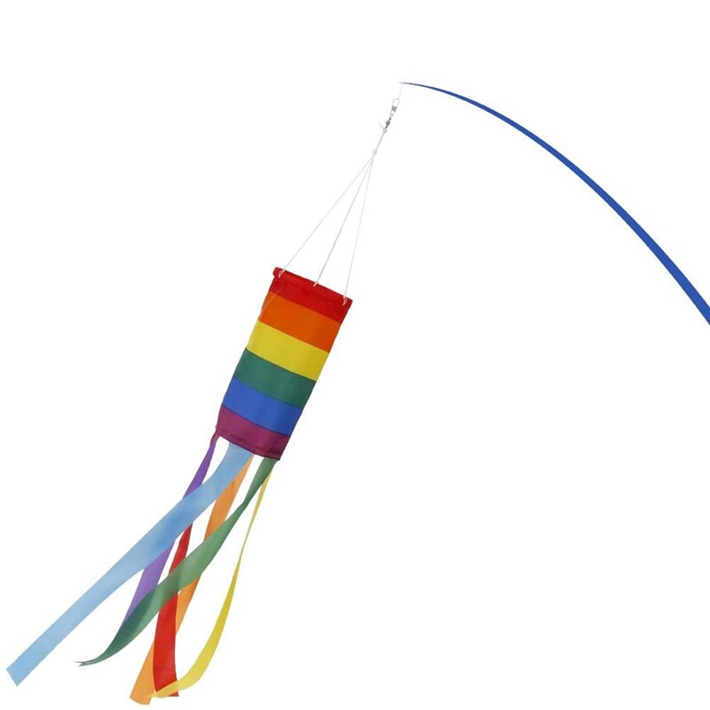3 PCS Rainbow Windsock Colorful Windsock Outdoor H... – Grandado