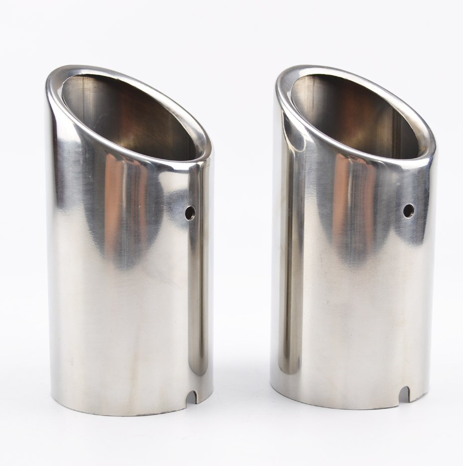 2Pc Car Exhaust Muffler Tip TailPipe Covers For VW... – Vicedeal