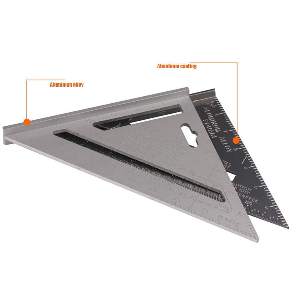Triangular Angle Protractors Aluminum Alloy Square... – Vicedeal
