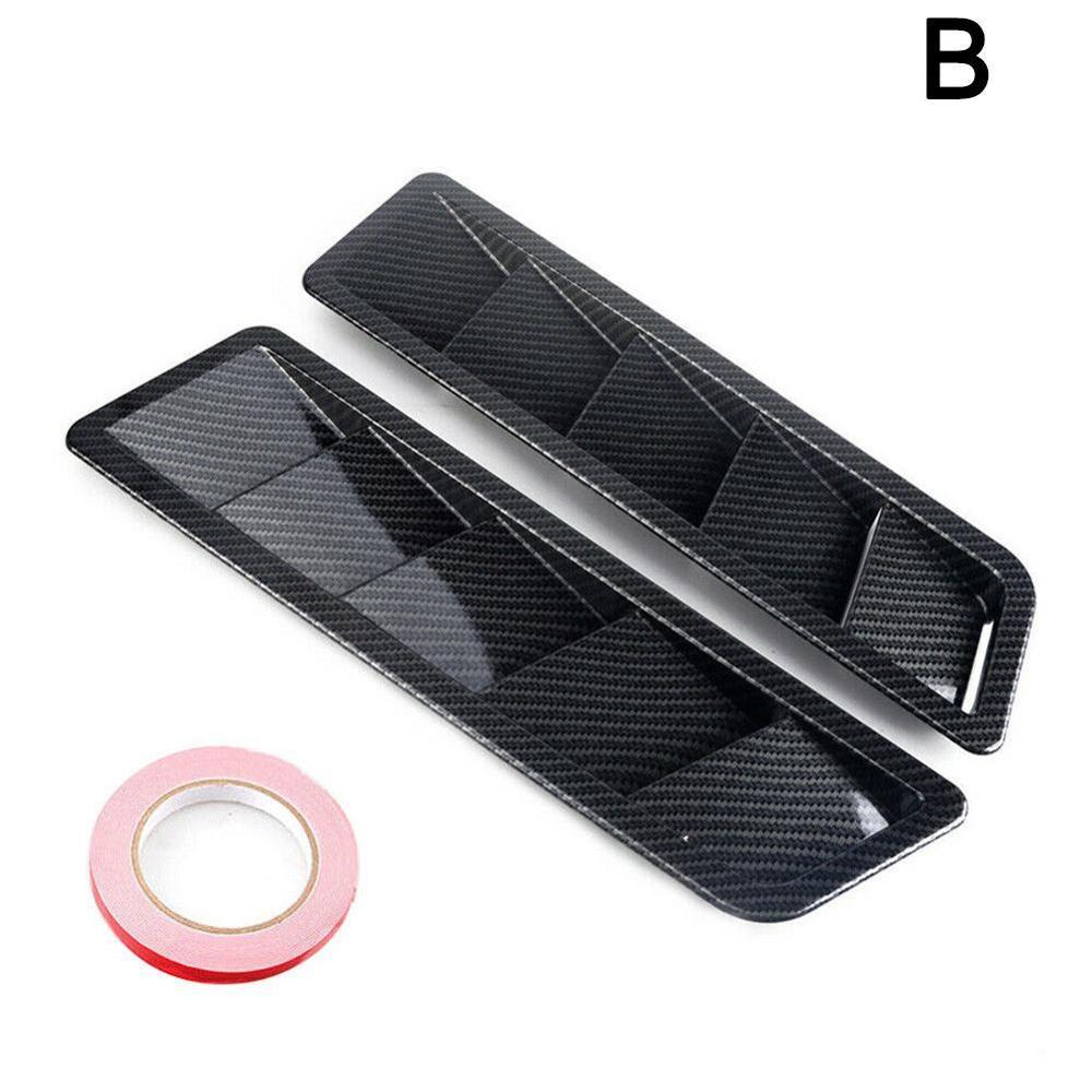 Universal 2pcs Carbon Fiber Style Hood Vents For F... – Grandado