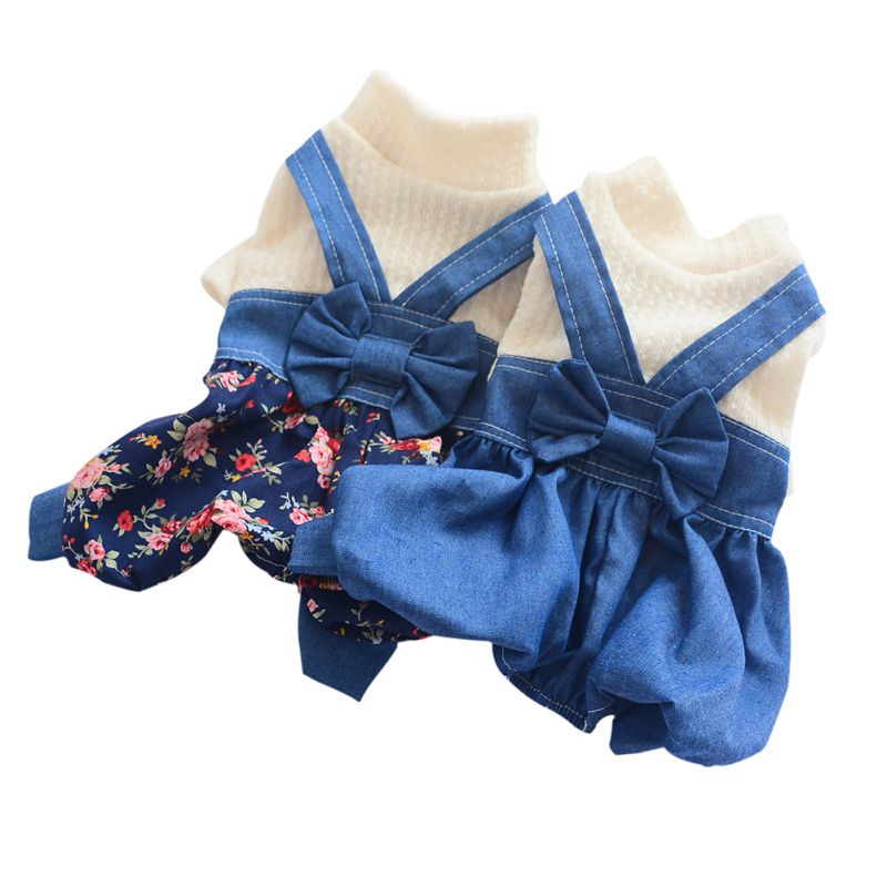 Lovely Floral Bow Pet Dog Dress For Small Dogs All... – Grandado