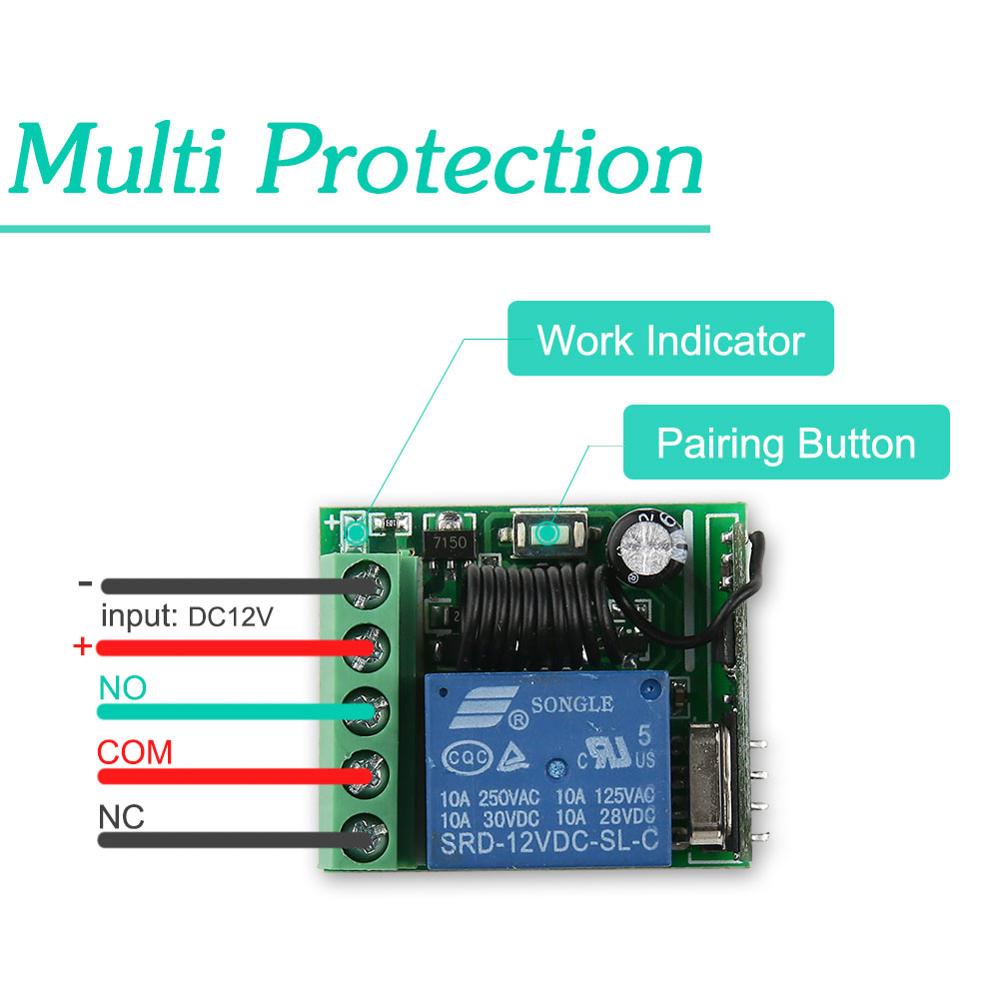 433 MHz DC 12V wireless universal ir remote remote... – Grandado