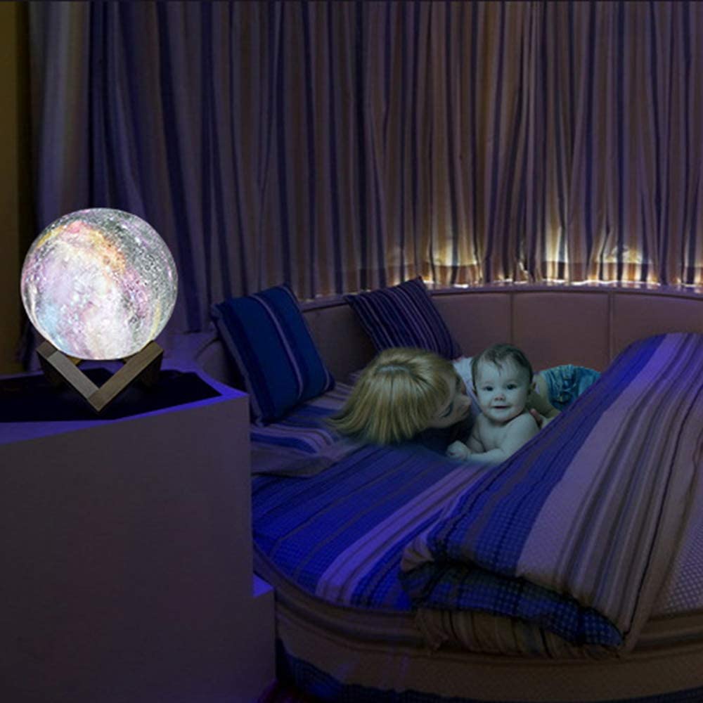 ZK20 3D Printing Moon Lamp Galaxy Moon Light Kids ... – Grandado