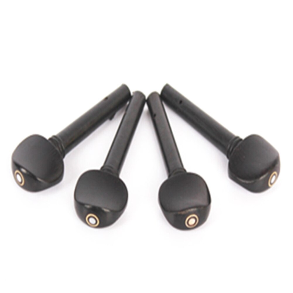 4Pcs Ebony 4/4 Violin Tuning Pegs Tuners Open Hole... – Vicedeal