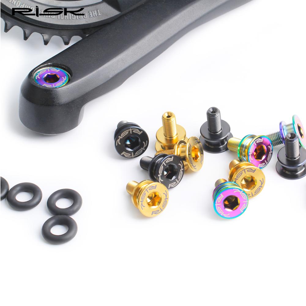 RISK Titanium Alloy M8*15 mm MTB Bike Bottom Bracket Bolts Waterproof ...