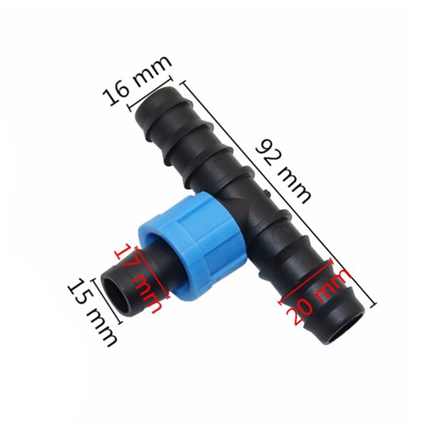 Landbouw 5/8 "Draad Lock Drip Tape Tee Connector K... – Vicedeal