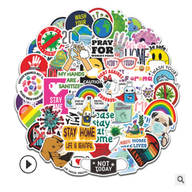 50Pcs Vinyl Stickers Girl Essential Stuff for Wate... – Grandado