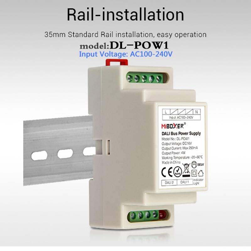 MiBOXER DL-POW1 DALI Bus Power Supply (DIN Rail) D... – Grandado