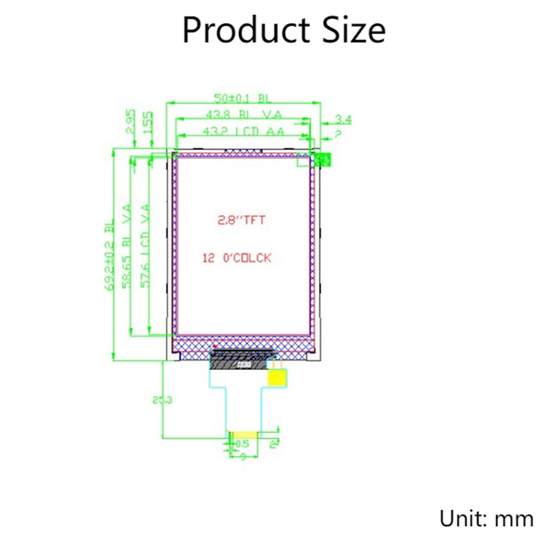 2.8-Inch 240X320 Resolution TFT Color Display, LCD... – Vicedeal