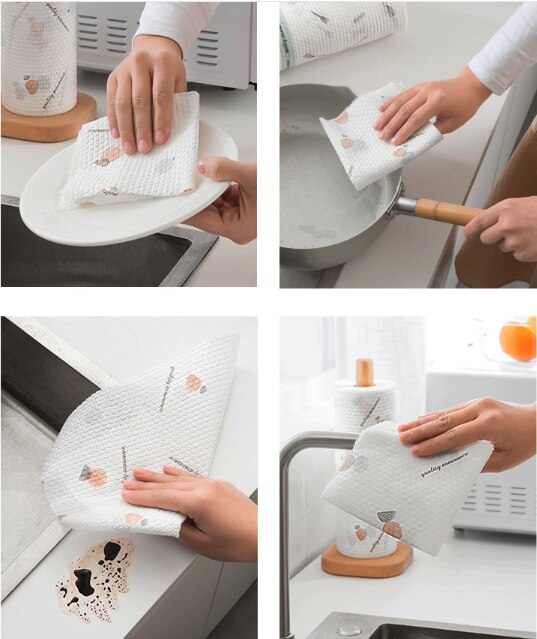 Practical type 25x25cm disposable rags, kitchen no... – Vicedeal
