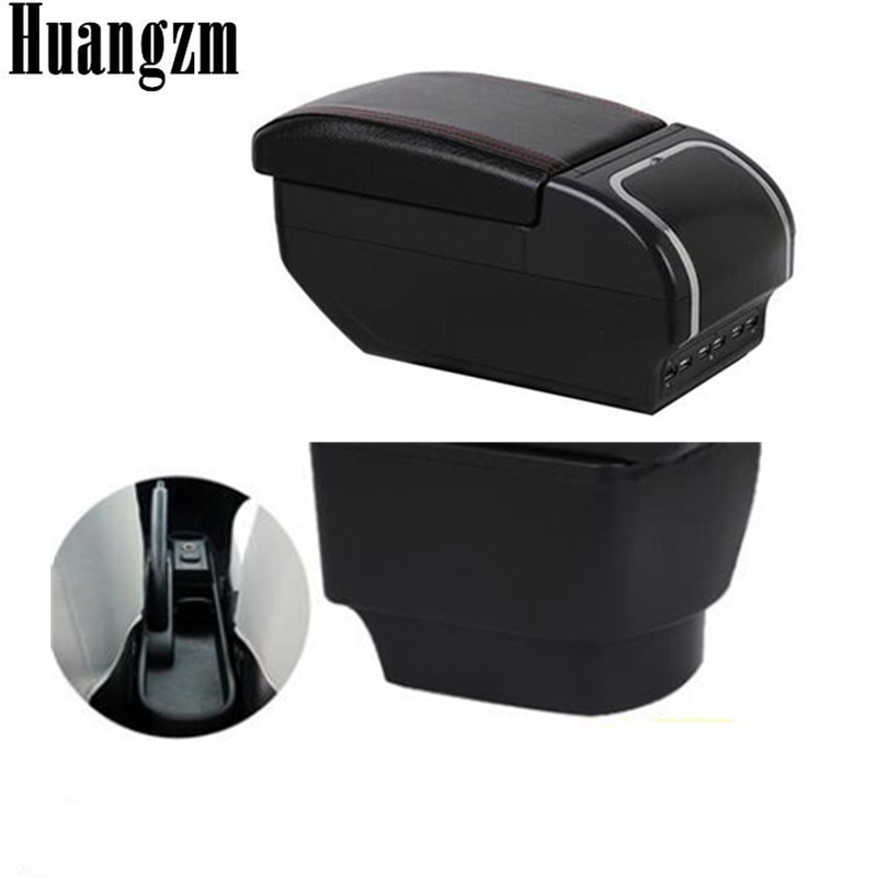 For Mazda 2/Demio Armrest box PU Leather Center Ce... – Grandado