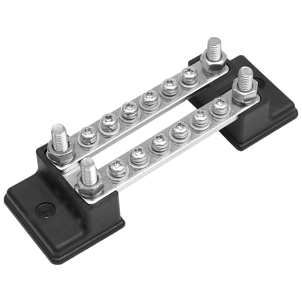 Dual Rows 6 Positions Terminal 130A/150A BusBar Bl... – Vicedeal