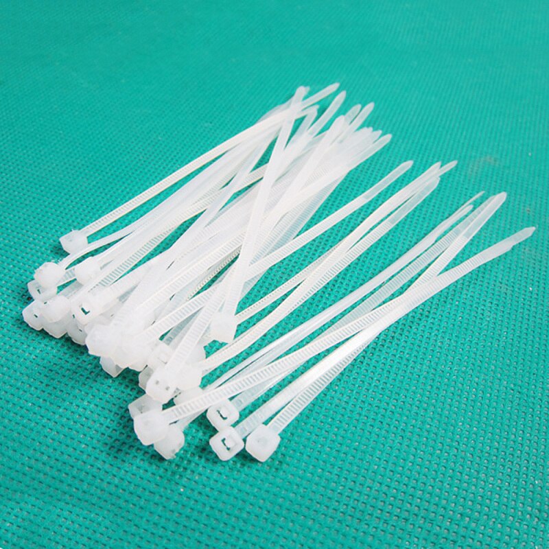 100 Stks/pak 20Cm Vaste Binding Kabelbinders Nylon... – Vicedeal