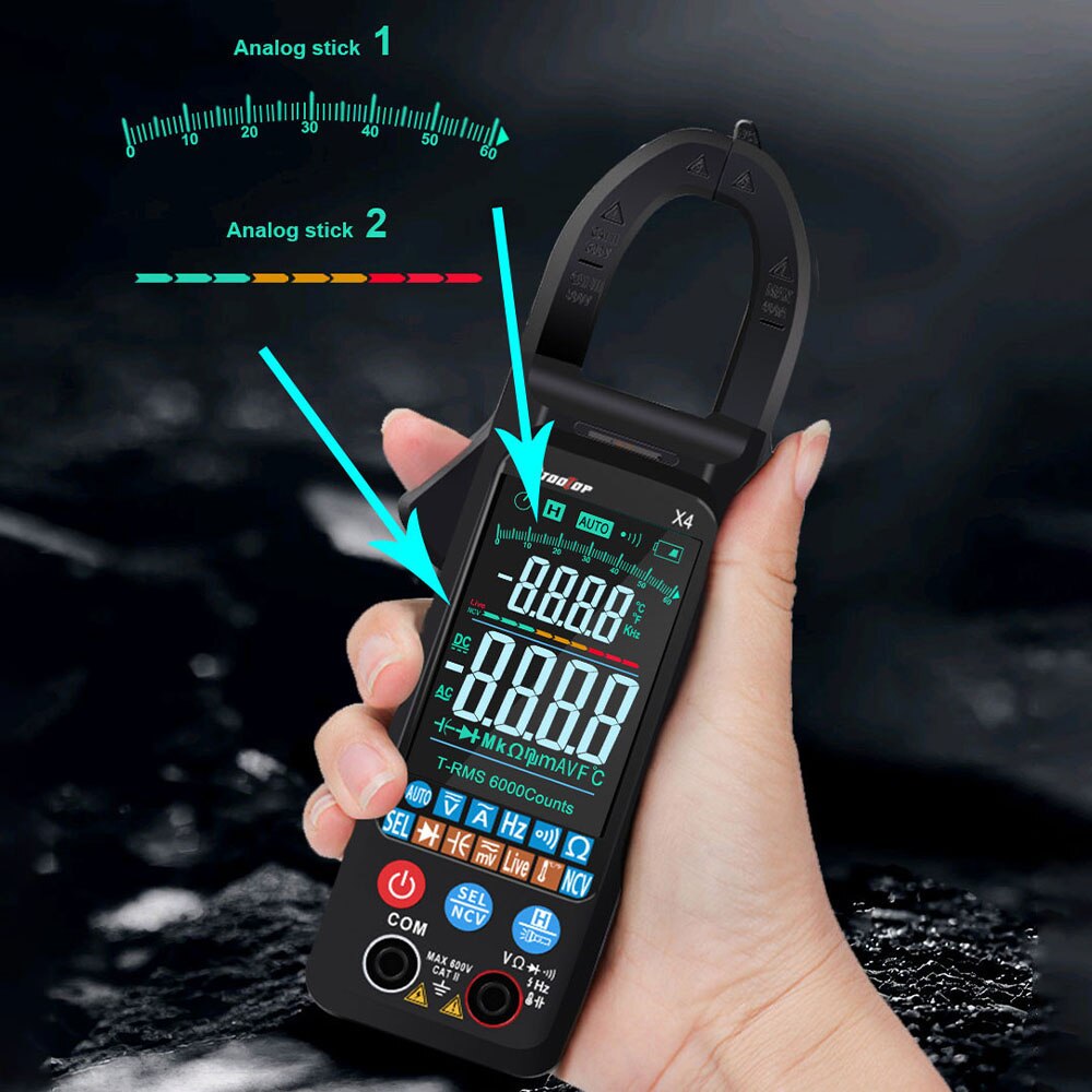 Mini Digital Clamp Meter Color Large Screen Multim... – Vicedeal