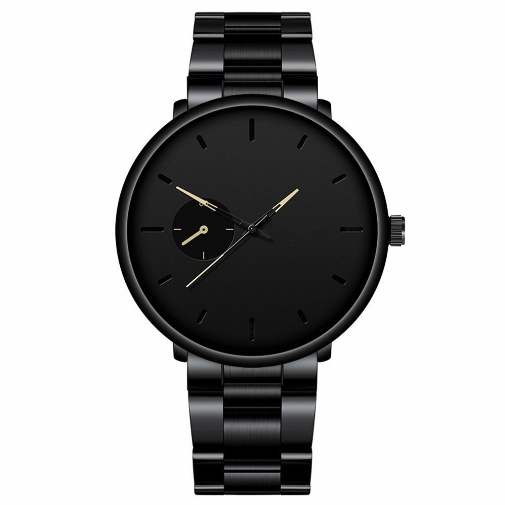 1pcs Luxury Men Business Watches Black Belt Watch ... – Grandado