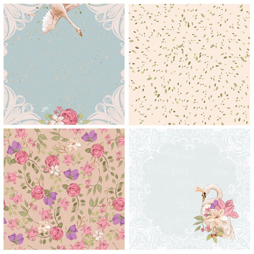 KSCRAFT 12 Sheets Swan Scrapbooking Pads Paper Ori... – Grandado