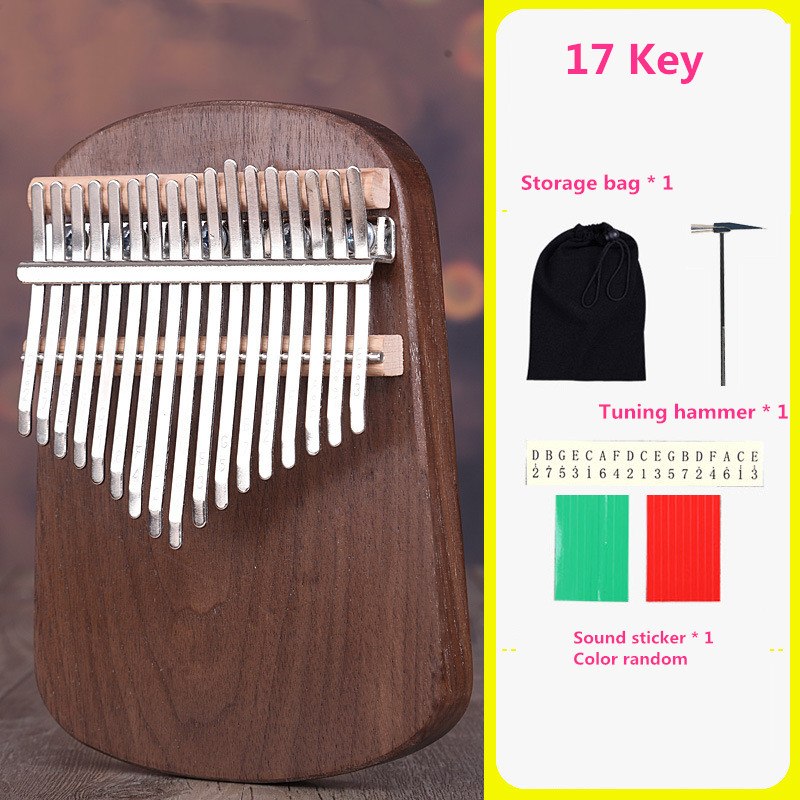 17 Keys Tone Sandalwood Kalimba African Mbira Thum... – Vicedeal