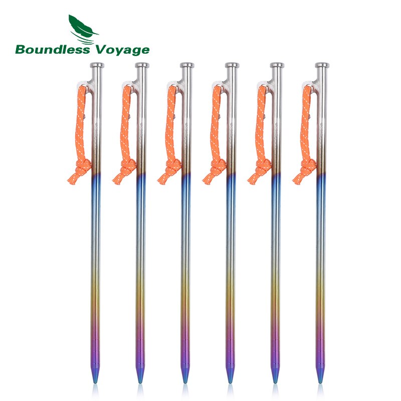 Boundless Voyage Titanium Alloy Tent Pegs Metal He... – Grandado