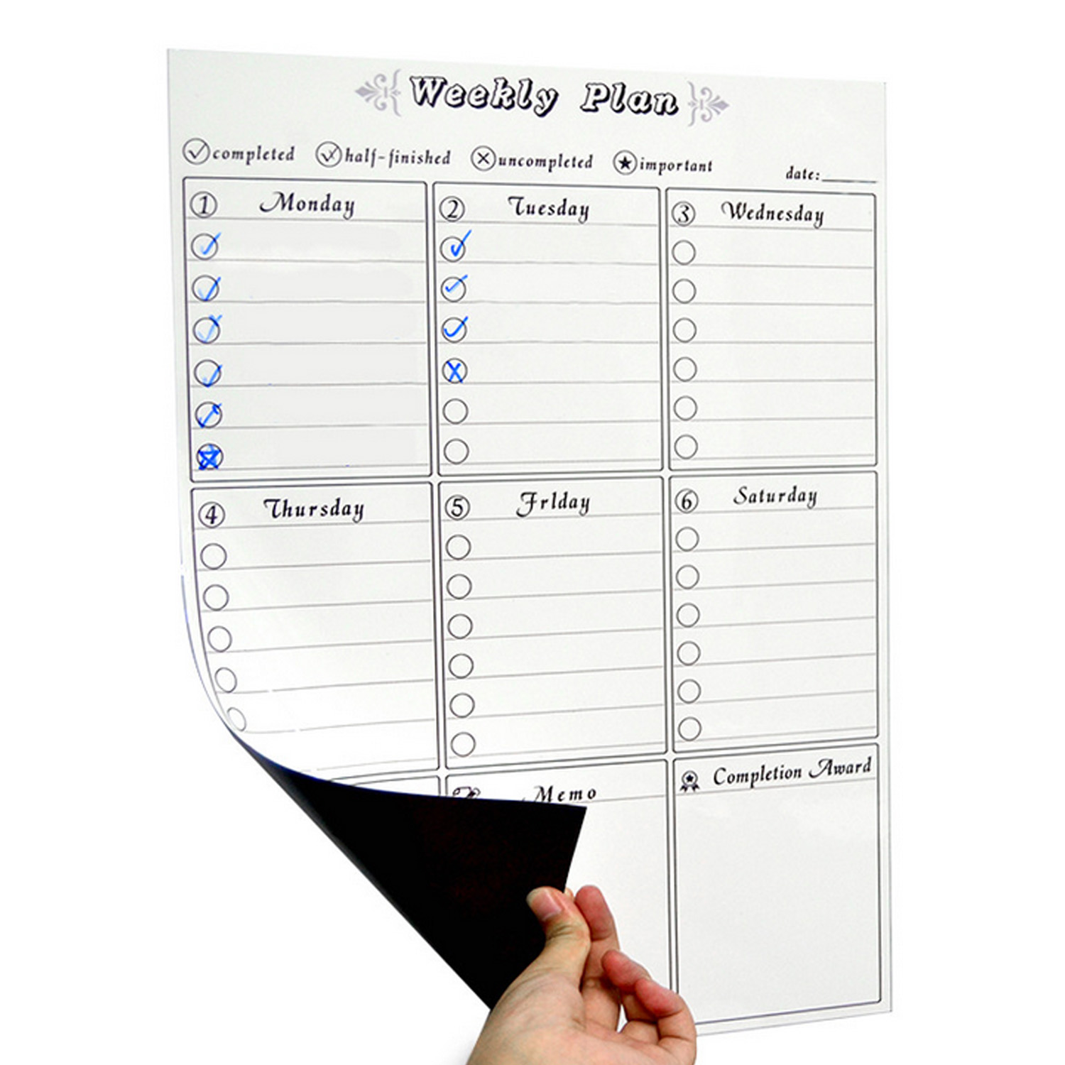 Multi-Purpose Removable Weekly Monthly Planner Ref... – Grandado