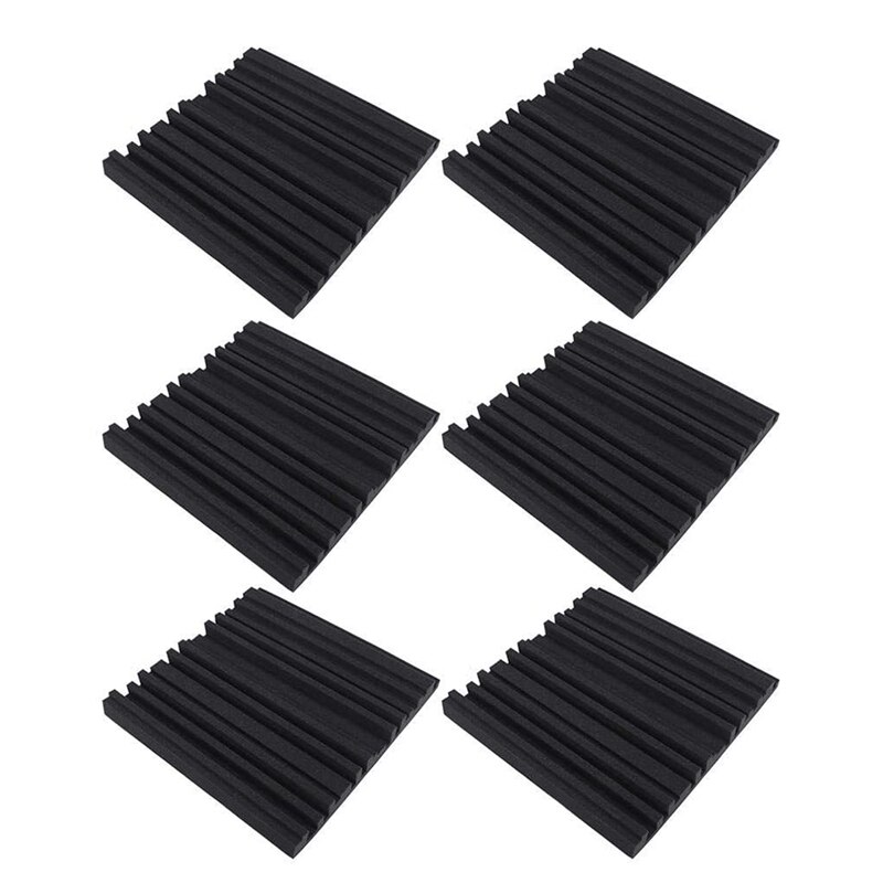 6 Pcs Sound-Absorbing Foam Board,Studio Wedge-Shap... – Vicedeal