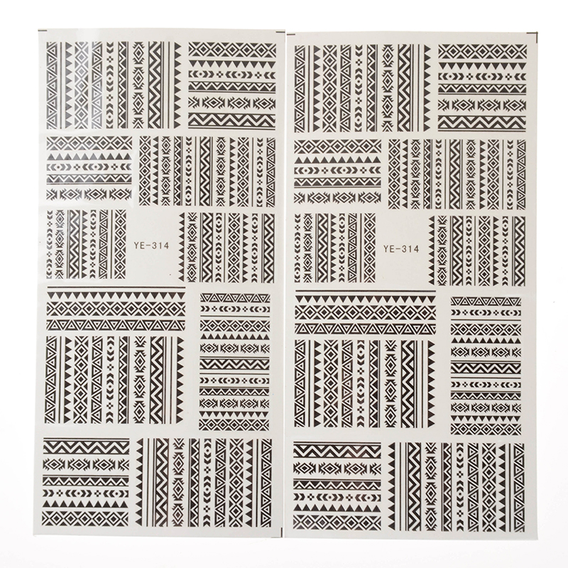 1 Sheet Nail Water Decals Geometric Figure Mixed P... – Grandado