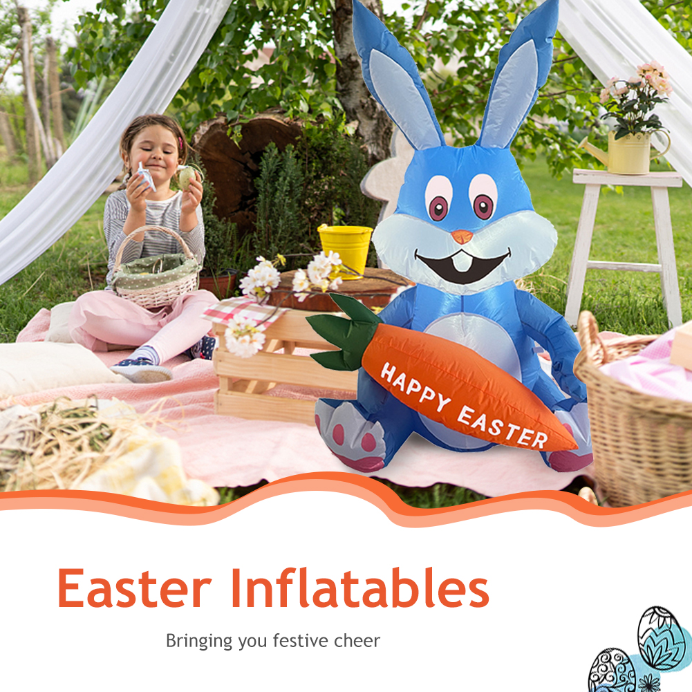 Inflatable Easter Bunny Luminous Giant Prop Easter... – Grandado