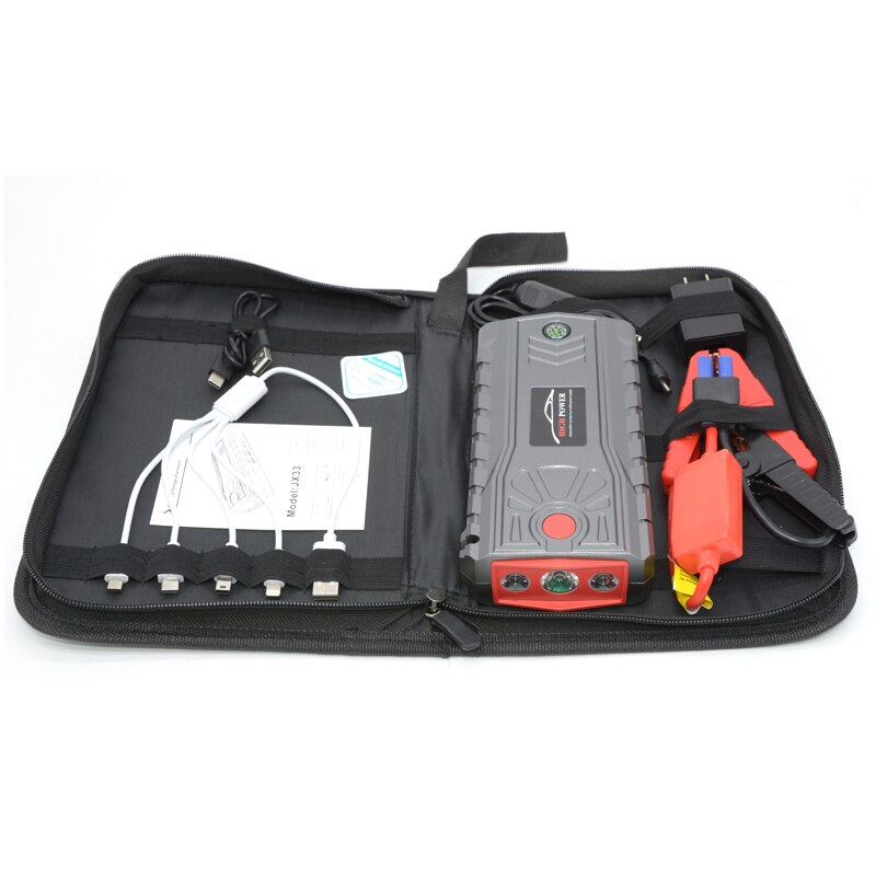 portable car starter 600A 4 USB car battery booste... – Grandado