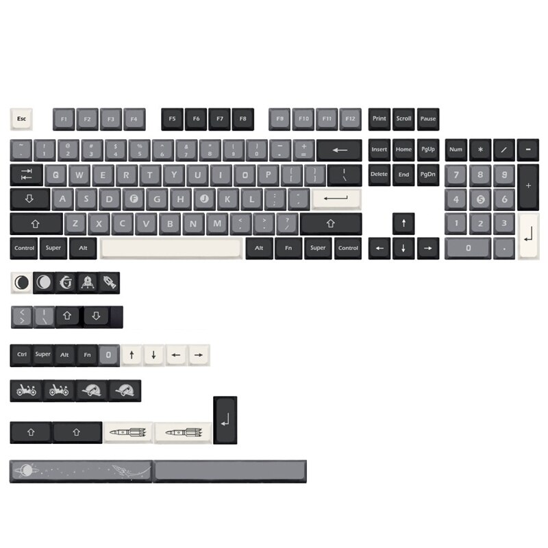 133 Sleutel Apollo Keycaps Pbt Xda Keycap Voor Dz6... – Vicedeal