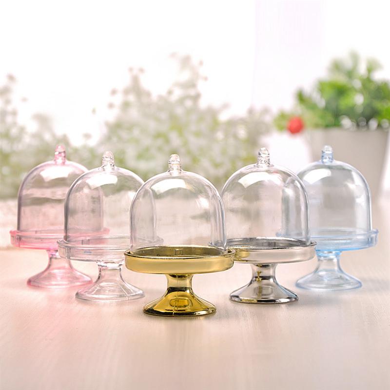 6pcs Transparent Plastic Candy Dome Box Stand Choc... – Vicedeal