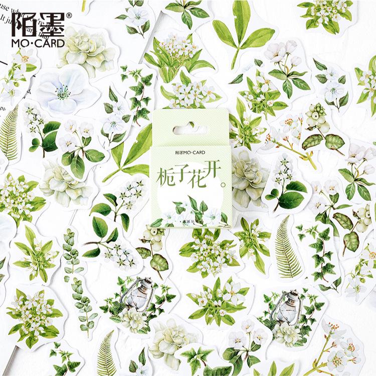 46pcs Gardenia Flower Mini Paper Sticker Decoratio... – Vicedeal