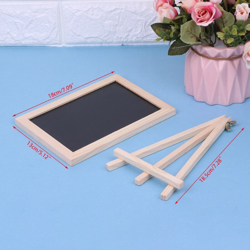 Desktop Message Board Blackboard Wood Tabletop Cha... – Vicedeal