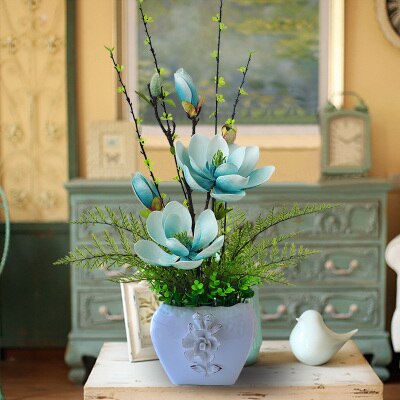 Modern Magnolia Flower+Artificial Flower Home Furn... – Grandado