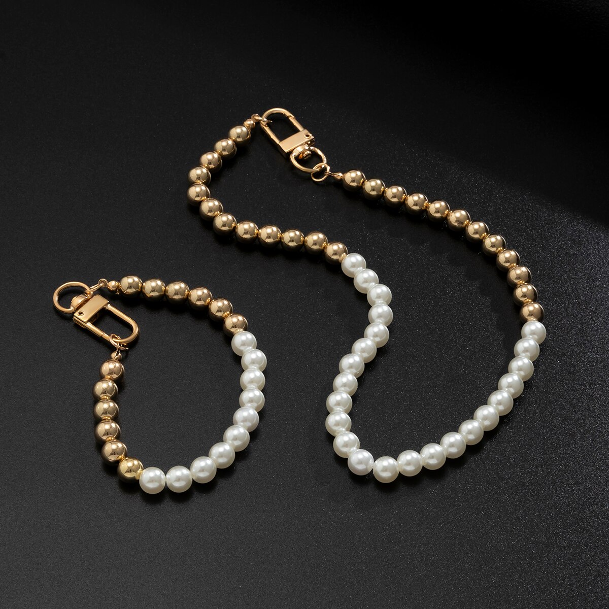 CCB Balls Splice Pearl Bead Choker Necklace for Me... – Grandado