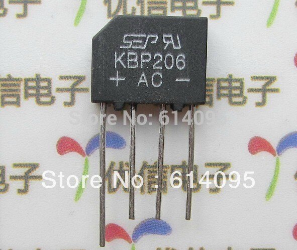 SEPTEMBER KBP206 gelijkrichter gelijkrichter 2A 60... – Vicedeal